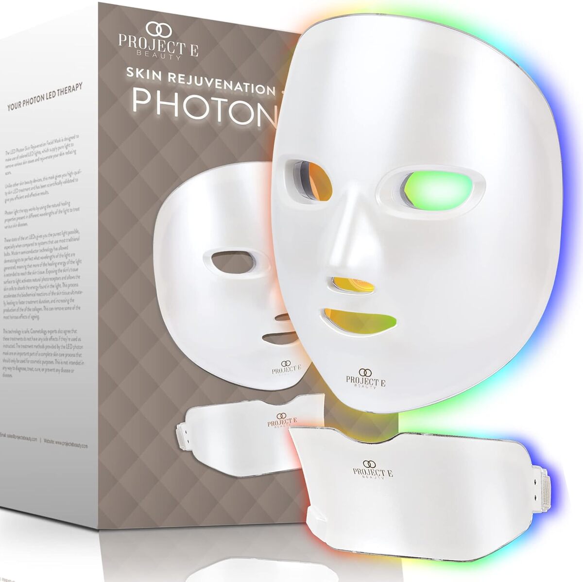 Test : masque luminothérapie 7 couleurs Project E Beauty